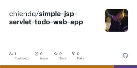 Github Chiendqsimple Jsp Servlet Todo Web App