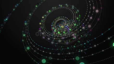 Fantastic Animation With Particle Stripe Object In Slow Motion 4096x2304 Loop 4k Stock Footage