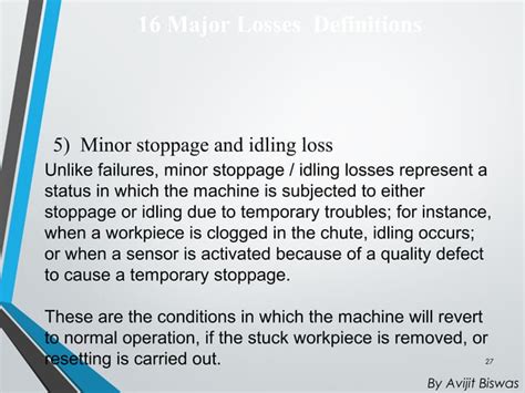 Aim Of Tpm 16 Losses 7 Steps Of Jhisu Hozen Ppt