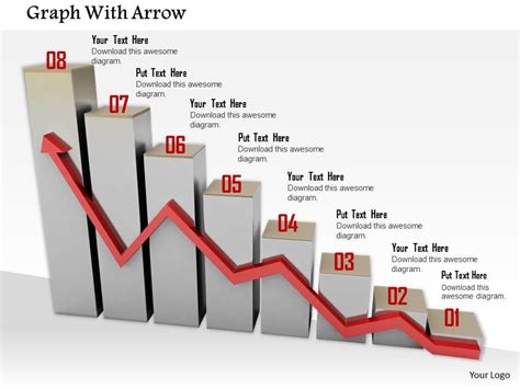 Graph With Arrow Numbers Image Graphics For Powerpoint Templates PowerPoint Presentation
