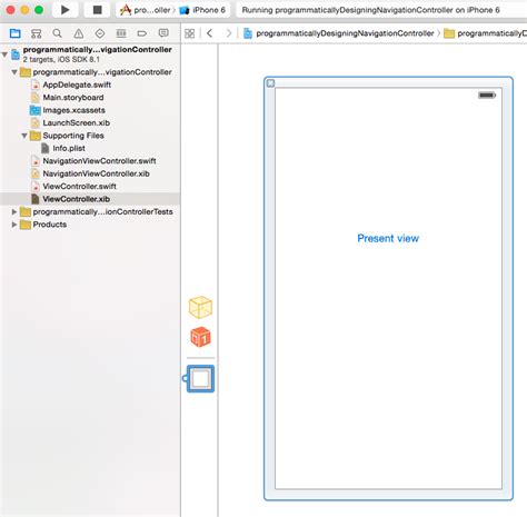 Swift World How To Design The Navigation Controller Programmatically