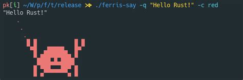 Github Cinematiccowferris Say A Simple Rust Cli Like Cowsay