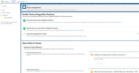 Salesforce Teams Integration