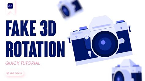 How To Create A Fake 3d Rotation In After Effects Tutorial Youtube