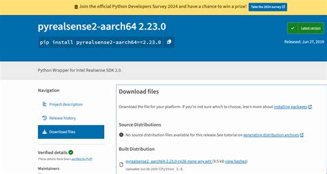 终端安装arm架构的pyrealsense2（下载whl安装＆编译librealsense安装） 知乎