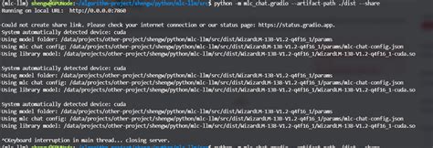 Bug Gradio Cannot Work · Issue 776 · Mlc Aimlc Llm · Github