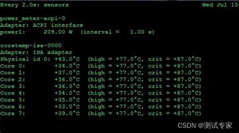Linux如何通过sensors来监控CPU温度 sensors detect CSDN博客