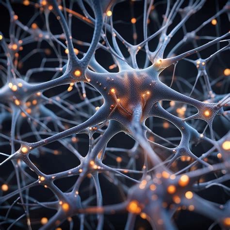 Premium Ai Image The Intricate Web Interconnected Neurons And Their Electrochemical Signals