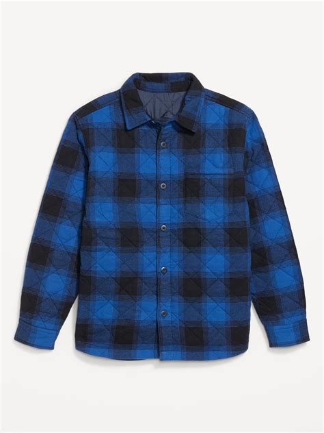 Quilted Button Down Shacket Old Navy