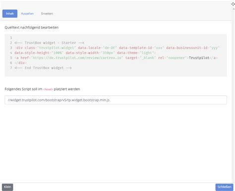 Code Modul Für Html Quelltext Einbetten Apprex Hilfe Und Support