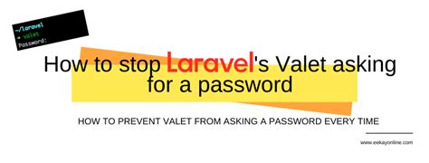 Larachat Articles How To Stop Laravels Valet Asking For Password