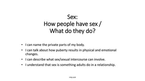 Sex How Do People Have Sexslidespptx