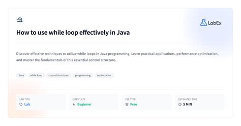 How To Use While Loop Effectively In Java Labex