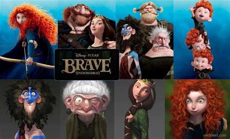 Brave Movie Characters Drawings