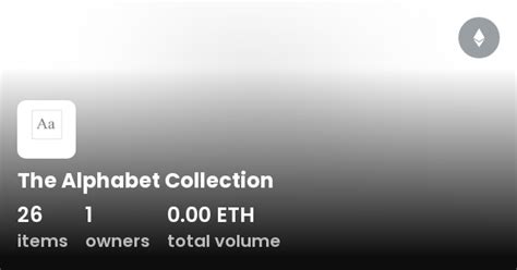 The Alphabet Collection Collection Opensea