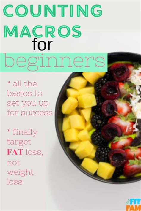 counting macros for beginners that fit fam