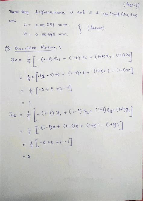 Solved Question 1 2 D Four Node Plane Finite Element Method 40