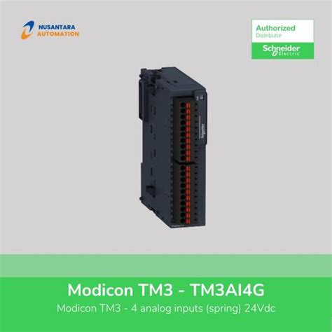 Jual Schneider Modicon TM3 4 Analog Inputs Spring 24Vdc TM3AI4G Kab Bogor Nusantara