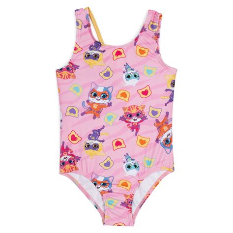 Disney Super Kitties Ginny Buddy Bitsy Upf 50 One Piece Bathing Suit