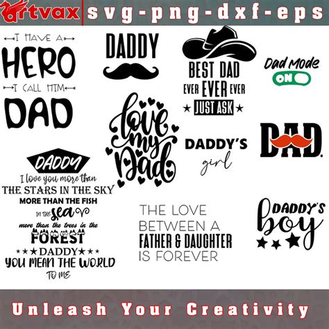 Dad Svg Bundle Fathers Day Svg Dad Svg Dad Life Svg Daddys Girl Svg