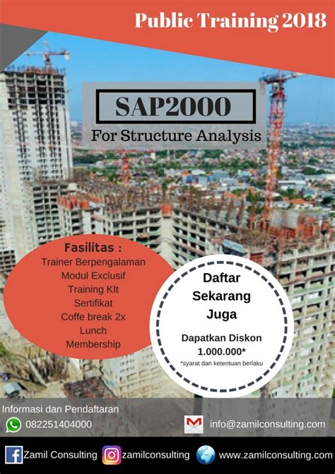 Public Training Sap2000 For Structure Analysis Kursus Sap2000