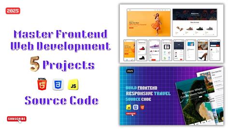Build 5 Real World Projects Full Frontend Projects Html Css Javascript Tutorial Youtube