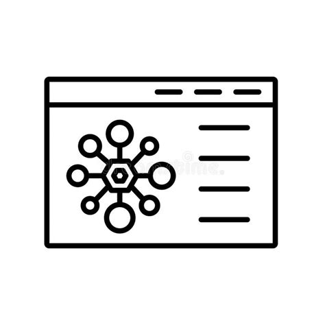 Browser Icon Vector Isolated On White Background Browser Sign Thin Line Design Elements In