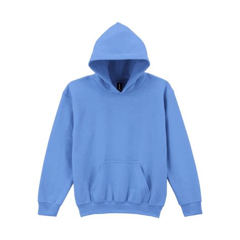 Gb18500 Heavy Blend Youth Hooded Sweatshirt Carolina Blue Gildan