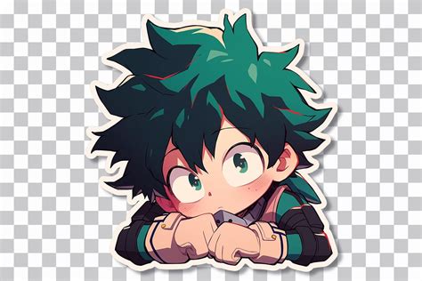 Free Chibi Deku Sticker PNG My Hero Academia Clipart Wallpapers Clan