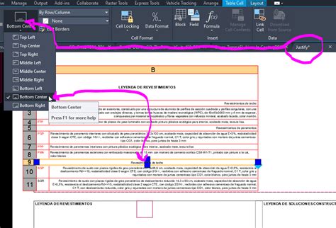 How To Justify The Text In A Cell Autodesk Community