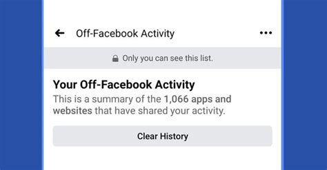 How To Clear Data Facebook Collects About You From Other Sites And Apps