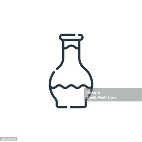 유리 벡터 아이콘입니다 유리 편집 가능한 스트로크 웹 및 모바일 앱 로고 인쇄 매체에 사용하기 위한 유리 선형 기호입니다 얇은 선 그림 벡터 격리 된 윤곽선 도면입니다