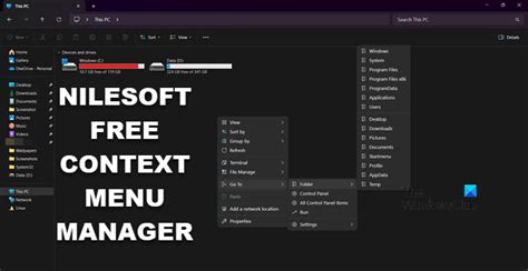 Nilesoft Free Context Menu Manager For Windows Explorer