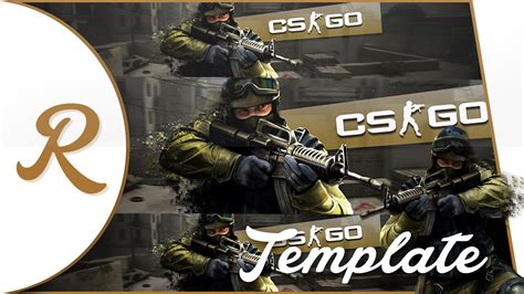 Free CS GO Youtube Banner Template By Raiser YouTube