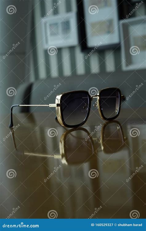 Sunglass With Texture Wall And Frames Stock Image Image Of Frames