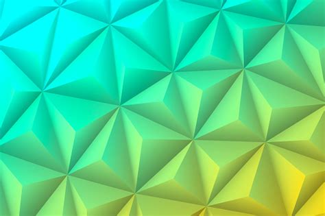 추상 기하학적 질감 낮은 폴리 배경 다각형 모자이크 녹색 그라데이션 2차 도형에 대한 스톡 벡터 아트 및 기타 이미지 2차 도형 3차원 형태 결정체 Istock