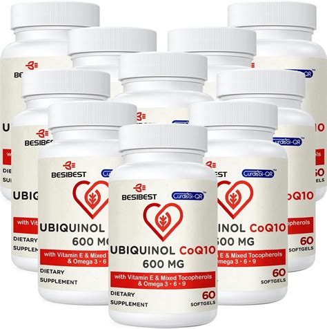 Ubiquinol Coq10 600mg Softgel Active Coq10 Ubiquinol