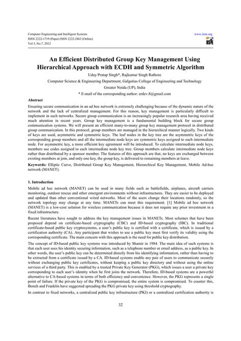 An Efficient Distributed Group Key Management Using Hierarchical