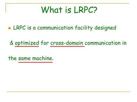 Ppt Lightweight Remote Procedure Call Powerpoint Presentation Free