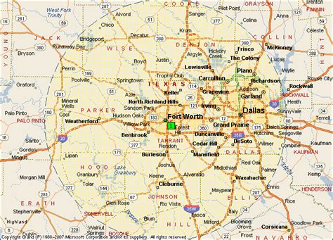 Fort Worth Texas Map