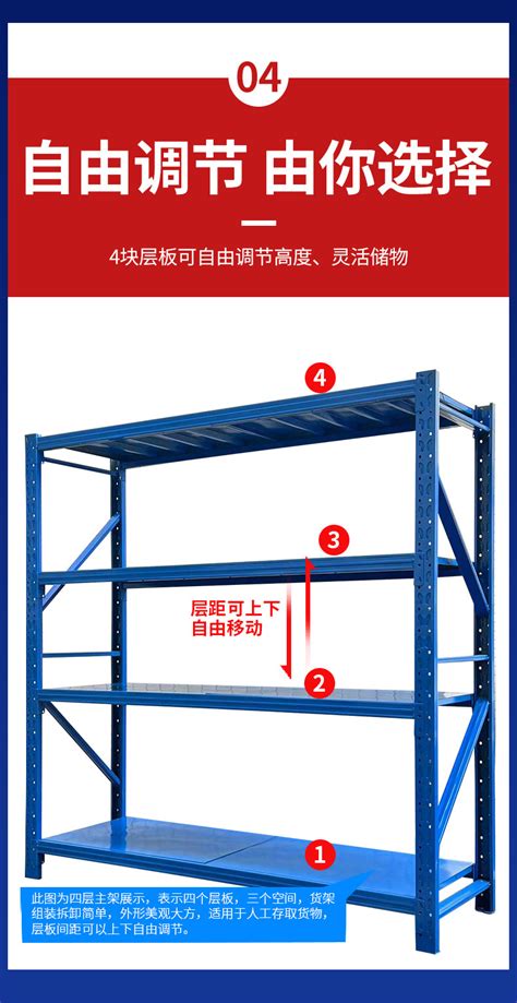 仓库货架批发多层重型工厂货物架快递置物架加厚展示架家用铁架子 阿里巴巴
