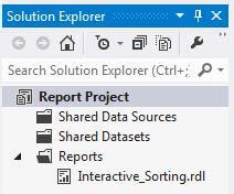 Interactive Sorting For A SSRS Report
