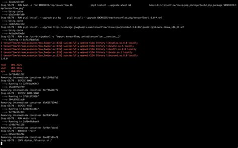 Dockerized Installation Of Tensorflow 10 From Source With Gpu Support