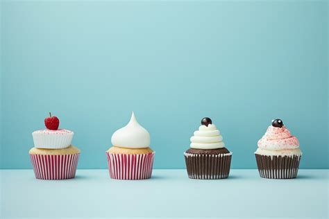 파란색 사각형 배경으로 컵케이크 컵케이크 배경 파란색 배경 일러스트 및 사진 무료 다운로드 Pngtree