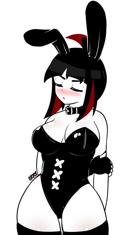 Rule 34 Aka Gray Scaling Big Breasts Blush Breasts Bunnysuit Closed Eyes Cute Gray Scaling