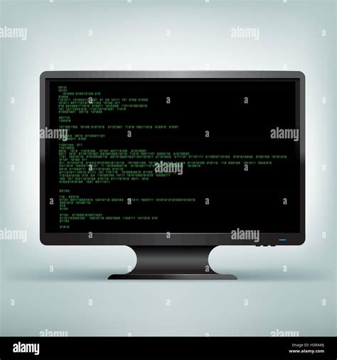 Pc Monitor Code Stock Vector Image And Art Alamy