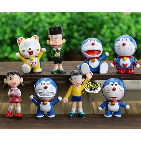 Doraemon Model Complete Set Of 8 Models Nobita Suneo Shizuka
