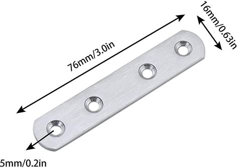 Flat Connector Brackets 4 Holes Flat Plate Bracket Wood Connector