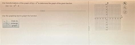Solved Use Transformations Of The Graph Of F X X3 ﻿to