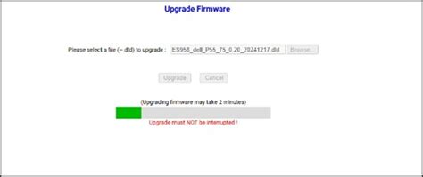 p5525qc monitor ethernet firmware cannot update using the dell isp